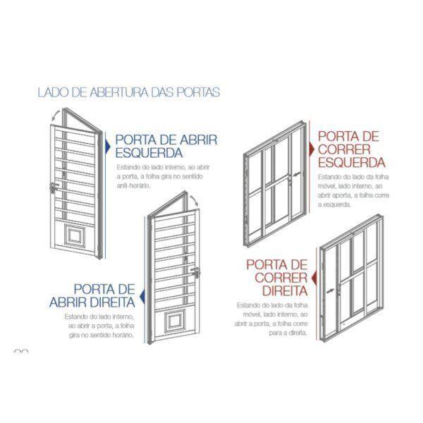 Porta Balcão de Correr Aço Sasazaki Prátika Apd 3 Folhas 217 x 160 x ...