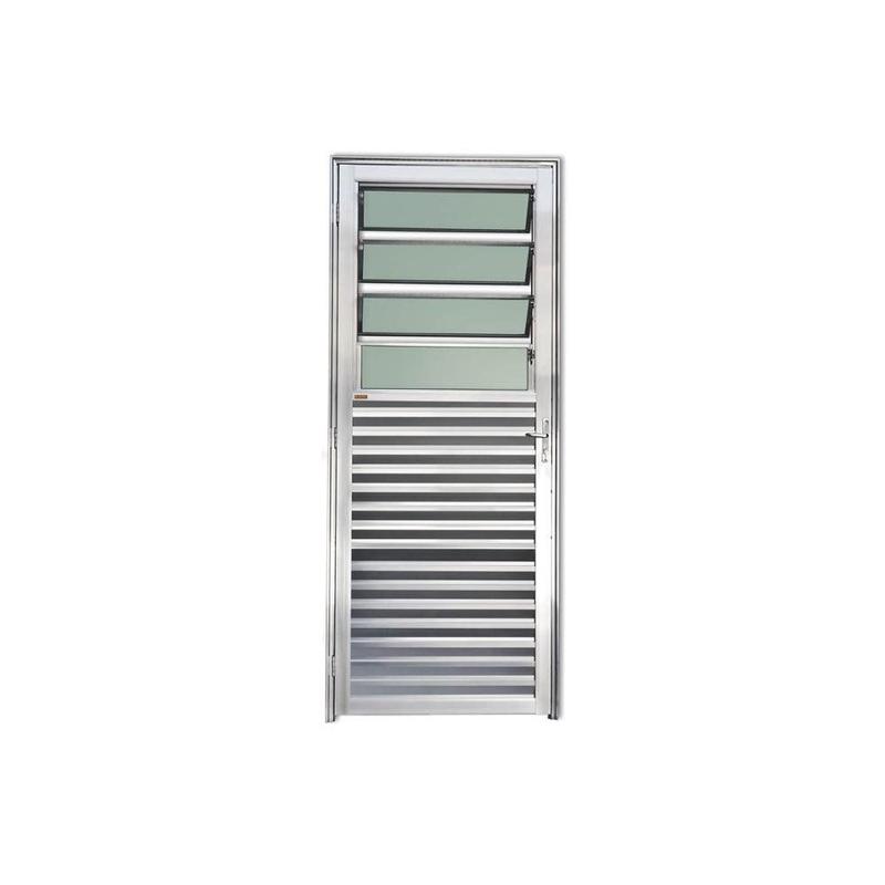 Porta Basculante em Alumínio Direita L-25 210x80cm Brilhante - Brimak ...