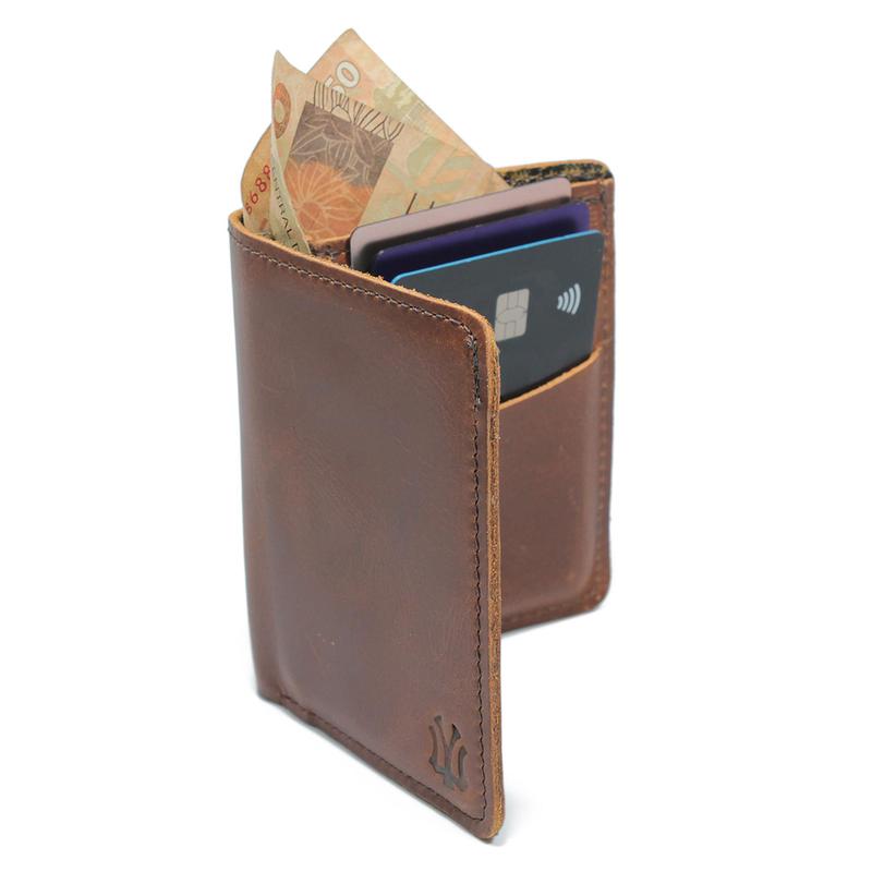 Porta Cartão Em Couro Espaço Para CNH Notas Cartões Cédulas Envio ...