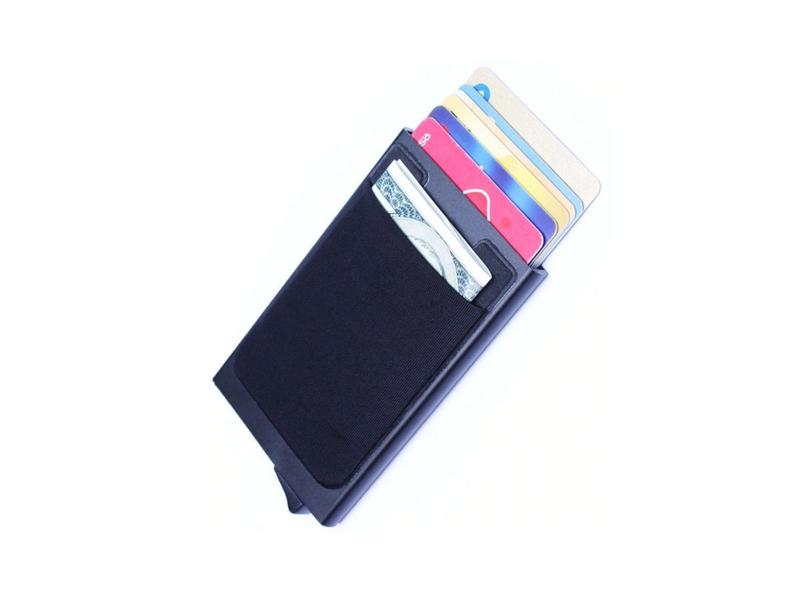 Porta Cartões De Crédito E Notas Alumínio Automática Premium - Safecard ...