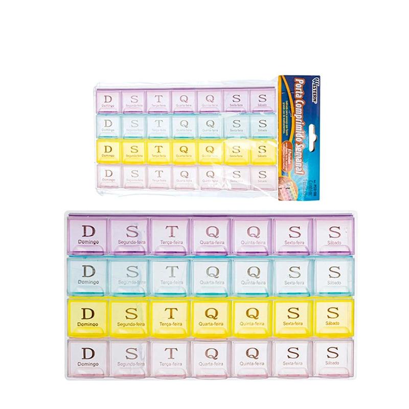 Porta Comprimidos Semanal - Caixa P/ Remédios E Vitaminas - Bella ...