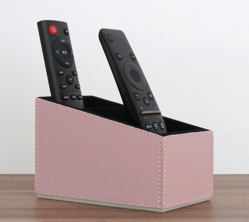 Porta Controle Remoto 3 Divisórias Tv Minimalista Em material sintético ...