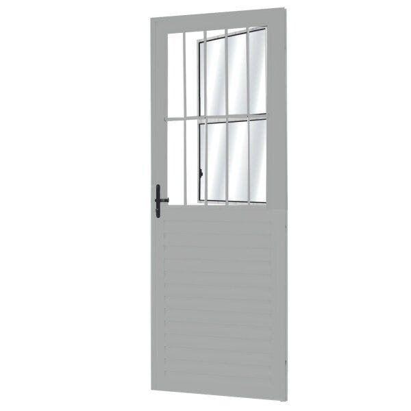 Porta de Alumínio com Postigo Liso Sólida Mgm 210 x 80cm - Porta ...