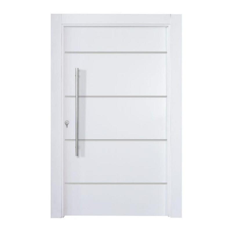 Porta de Madeira Pivotante e Giro Branca 214x70x19 - Madeiro Portas ...