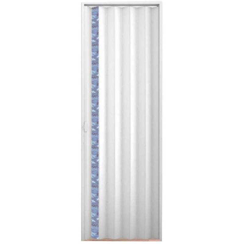 Porta Decor Sanfonada De Pvc Blue Sky 2,10 X 0,70 - Plasbil - Porta ...