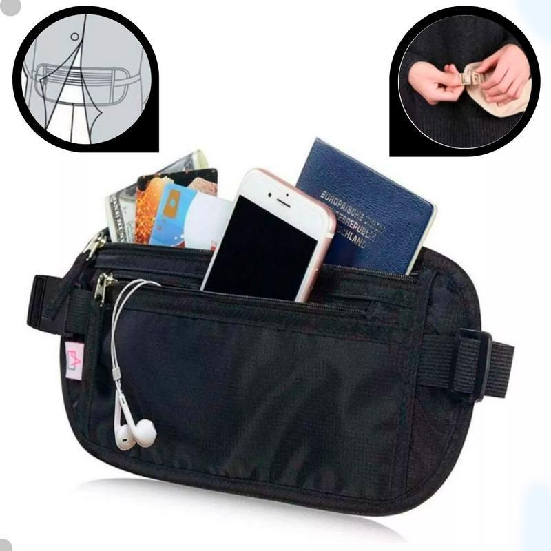 Porta Dolar Dinheiro Doleira Anti Furto Corrida Passeio Masculino ...