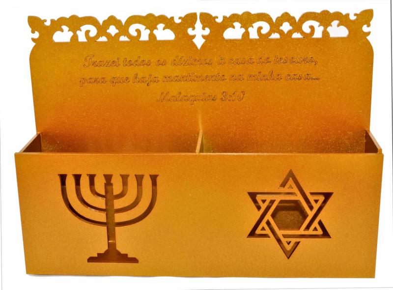 Porta Envelope Duplo Igreja Dízimos E Oferta Pintado Mdf - NACIONAL ...