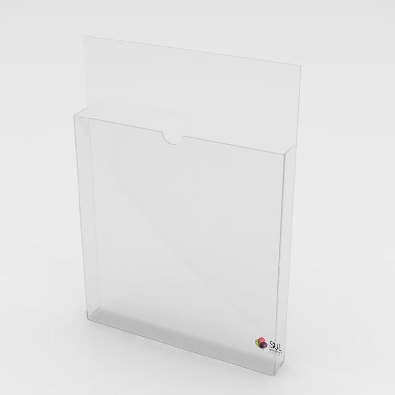 Porta Folder A6 em Acrílico de Parede - Sul Acrílicos - Objetos de ...