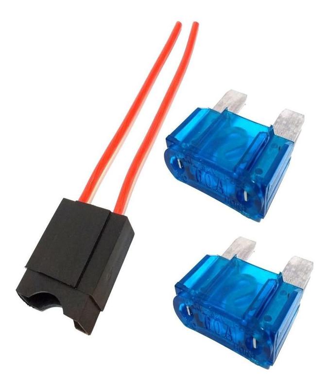 Porta Fusível Maxi Fio 4mm Reforçado E 2 Fusíveis Lâmina Max - PERMAK ...