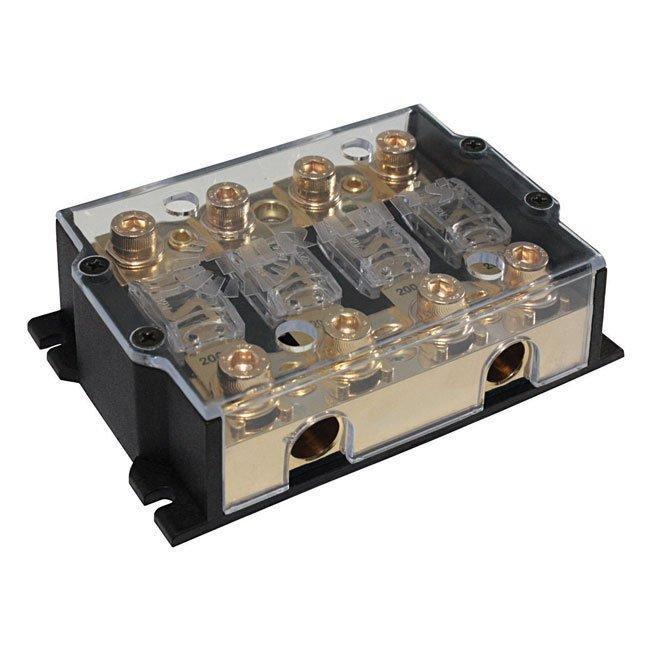 Porta Fusível Ouro para 4 Fusíveis 200a - Pft-800 Taramps - Porta ...