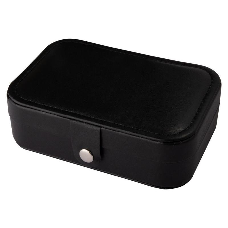 Porta joias case grace couro pu flanela e botão - MOMENT - Caixa ...