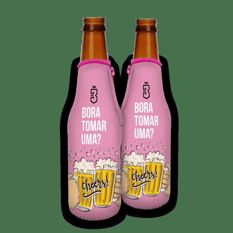 Porta Long Neck "Bora Tomar Uma" Rosa - Use Bora - Porta Garrafa ...