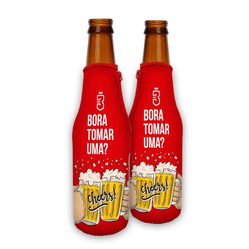 Porta Long Neck "Bora Tomar Uma" Vermelho - Use Bora - Porta Garrafa ...