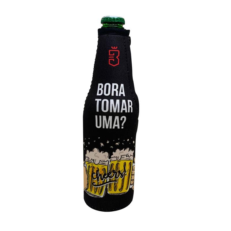 Porta Long Neck Tomar Uma Preto - Use Bora - Porta Garrafa - Magazine Luiza