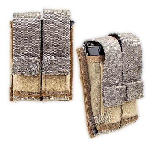Porta Mag Duplo 9mm .40 380 Pistola Carregador : Tan Coyote - WARFARE ...