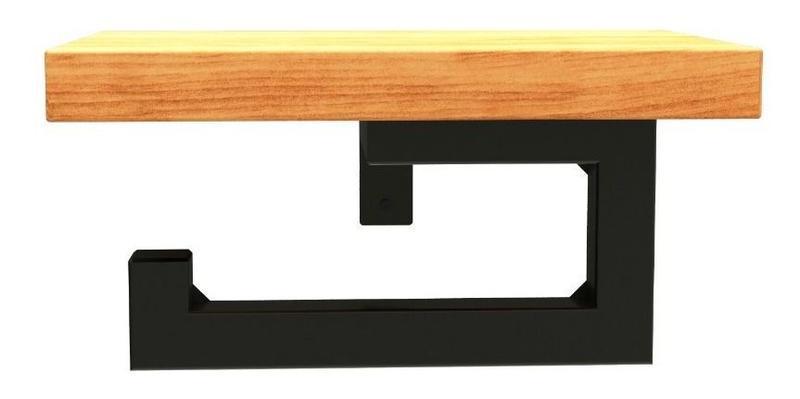 Porta Papel Higiênico Estilo Rústico Fosco Preto - Magazine RM - Porta ...