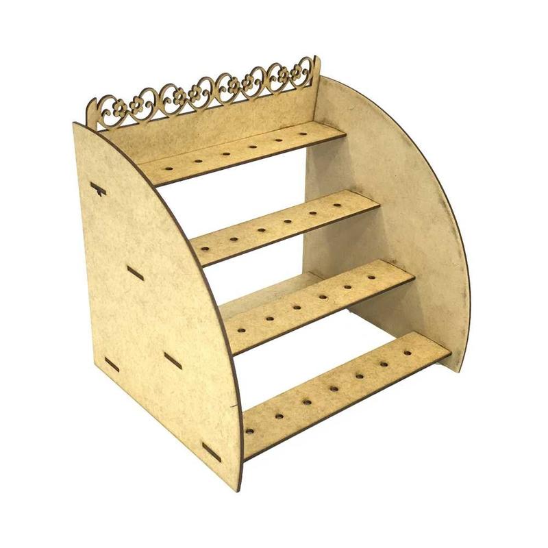 Porta Pirulitos Flor Escadas Decoração Mdf Cru 3mm - Madeira e design ...