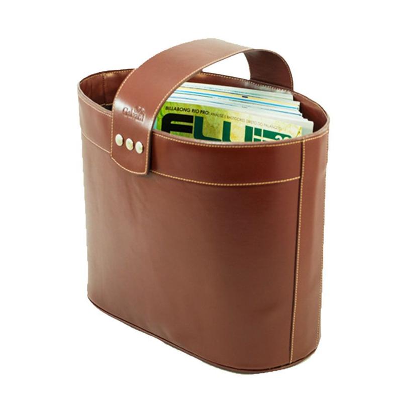 Porta Revista / Revisteiro Lux em Couro 1060 Galvani - Porta-Revistas ...