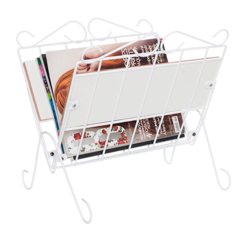 Porta Revistas Decorativo de Chão - Metaltru - Porta-Revistas ...