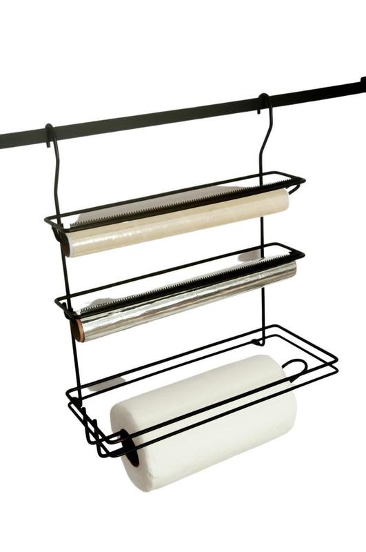 Porta Rolo Triplo Serrilhado Preto Para Barra - Jomer - Porta Rolo ...