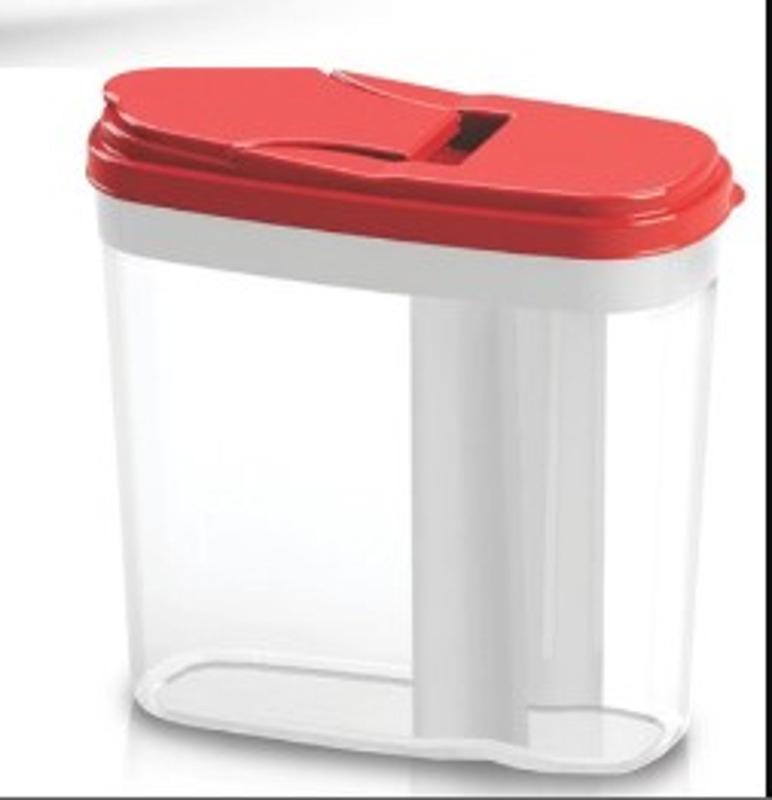 Porta Sabão Em Pó C/ Tampa Colorida 1kg - Erca Plast - Porta Sabão ...