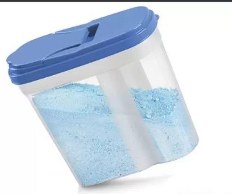 Porta Sabão Em Pó C/ Tampa Colorida 1kg - Erca Plast - Porta Sabão ...