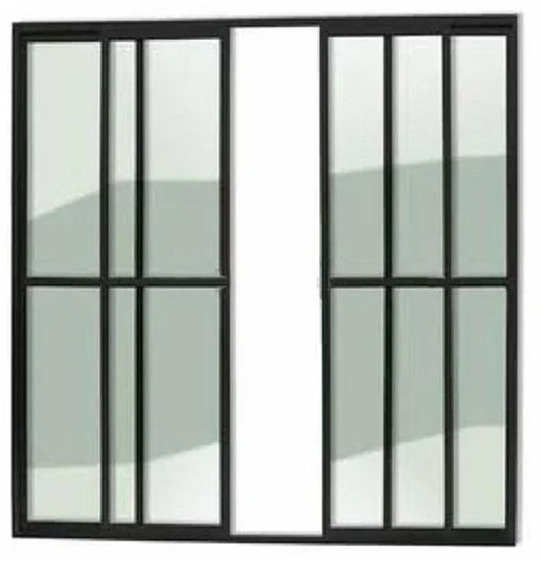 Porta Sacada 4 Folhas 210x200 Preto Com Trinco - 100 - Porta - Magazine ...