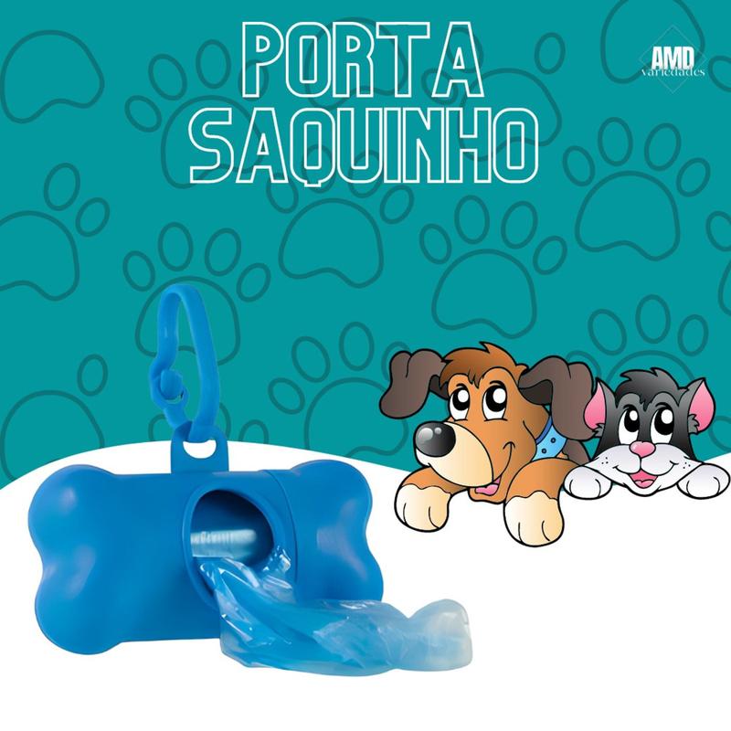 Porta Saquinho Cata Caca C/ Refil Para Cães E Gatos - Four Plastic ...