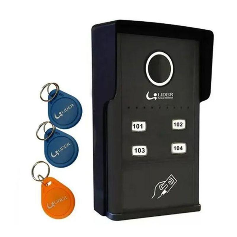 Porteiro Coletivo RFID 4 Pontos Lr804R Lider - Líder - Interfone e ...