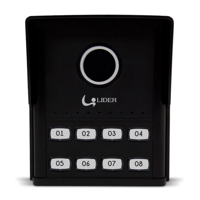 Porteiro Eletrônico Externa Coletivo Smart 8 Pontos Lider - Interfone e ...