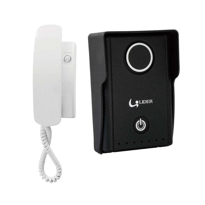 Porteiro eletrônico residencial Smart slim LR 570 bivolt Líder ...