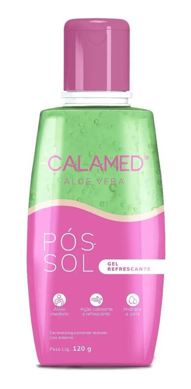 Pós-sol Em Gel Aloe Vera Calamed Frasco 120g - Cimed - Pós Sol ...