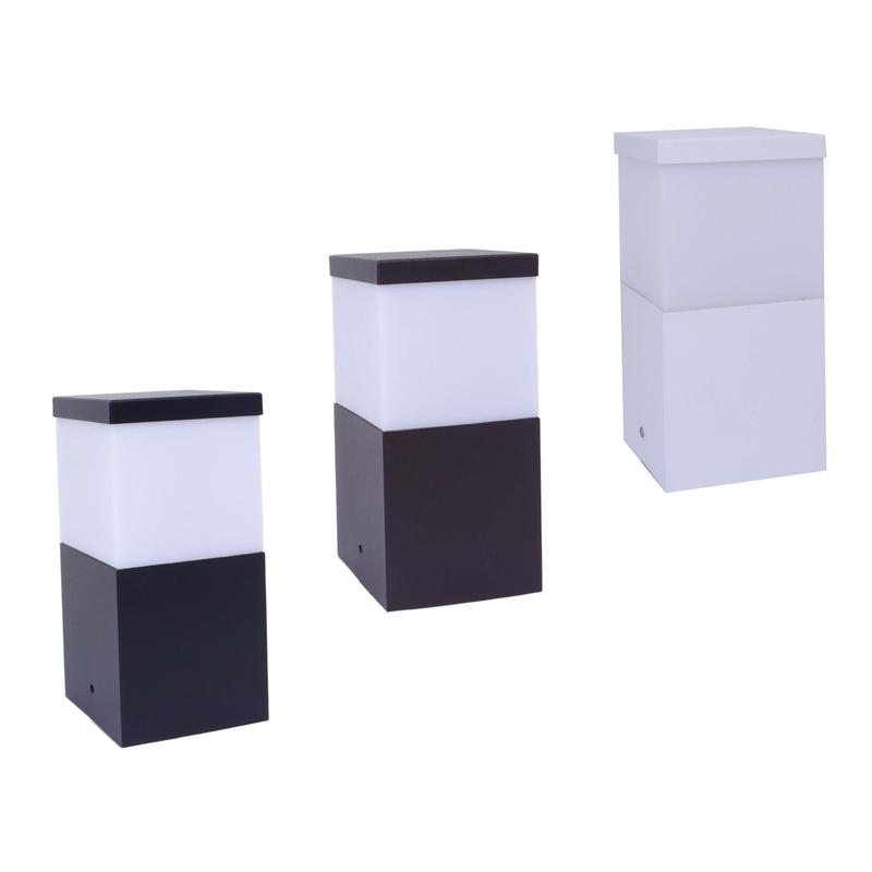 Poste Balizador G9 Alumínio Chão Jardim Piso Solo Deck - 216/15 - Preto ...