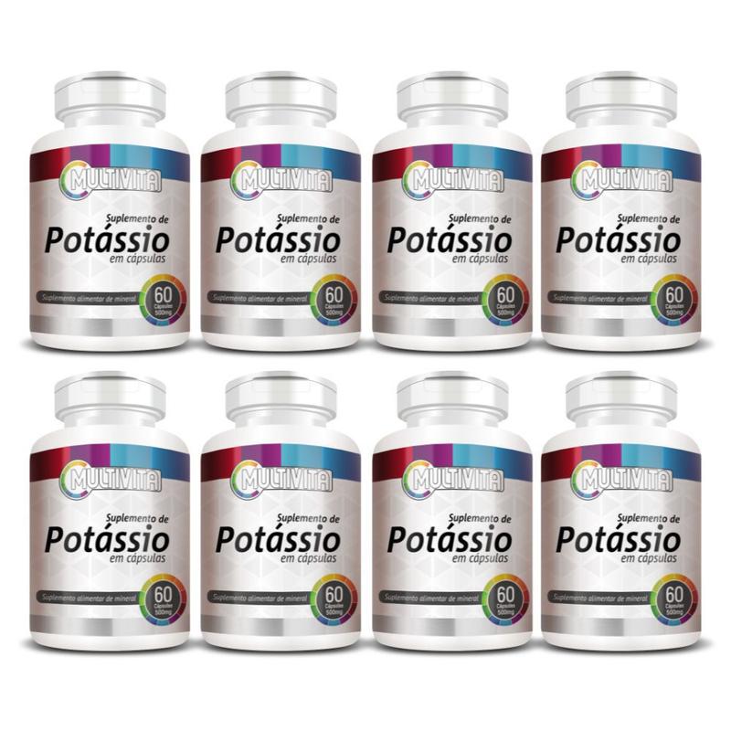 Potassio 500 mg 60 caps - kit 8 und - Flora Nativa do Brasil ...