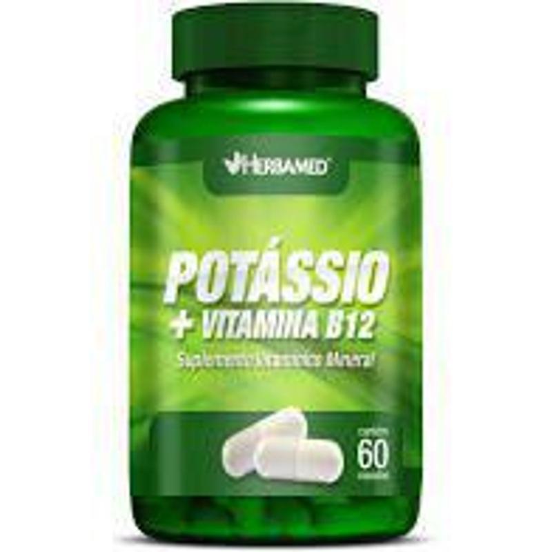 Potassio +vitamina b12 60 cápsulas - HERBAMED - Suplemento Potássio ...