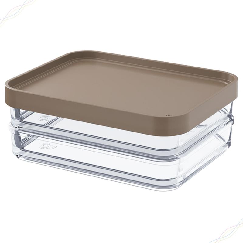 Pote Clear Duo 560ml, Porta Frios Duplo para Geladeira Empilhavel ...
