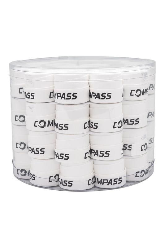 Pote com 60 Overgrip Compass Pro White - Overgrip - Magazine Luiza