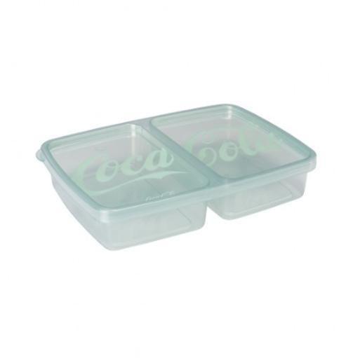 Pote De Plástico Retangular 1L Com 2 Divisórias Coca-Cola - Plasutil ...