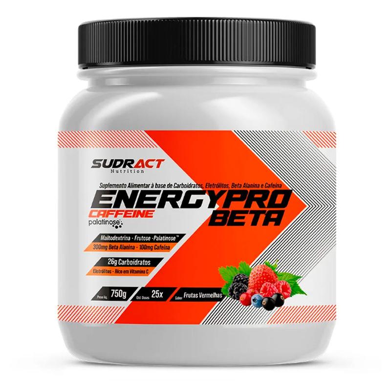 Pote Energy Pro Beta 750g Frutas Vermelhas - Sudract - SUDRACT 18% - Massa Muscular - Magazine Luiza