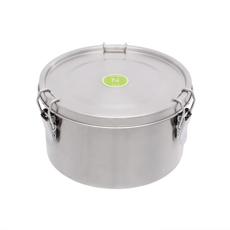 Pote hermético aço inox NERONE Green Vault 1200 - Pote - Magazine Luiza