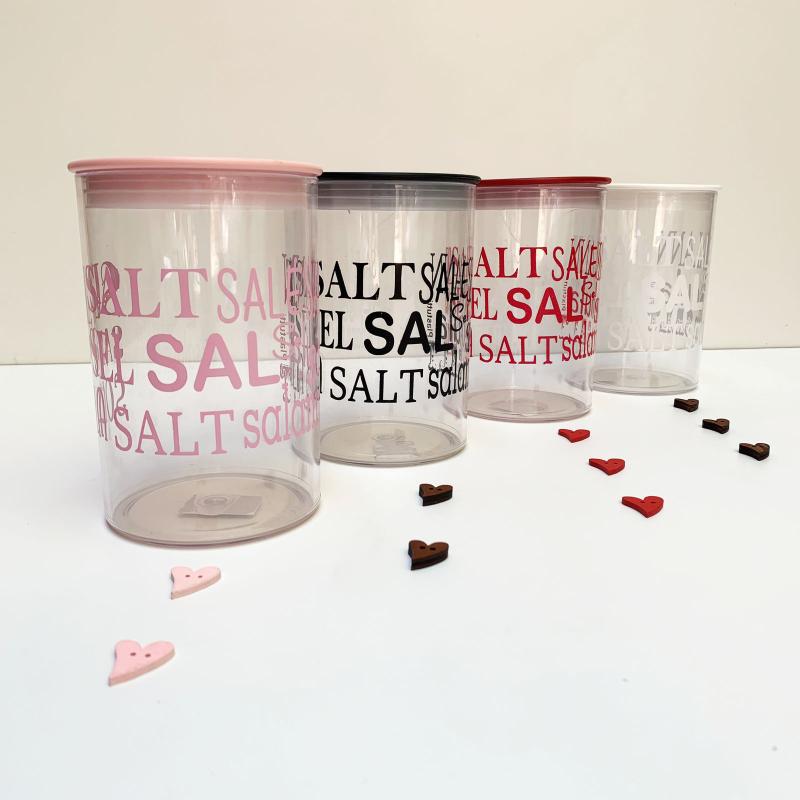 Pote Hermético Acrílico Sal 1000ml - Plastutti - Pote - Magazine Luiza