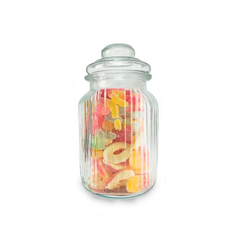 Pote Hermético Para Alimentos Cozinha De Vidro 1000ml Transparente ...