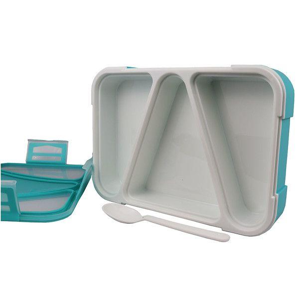 Pote Marmita Retangular Térmica Marmitex com Divisória Silicone ...