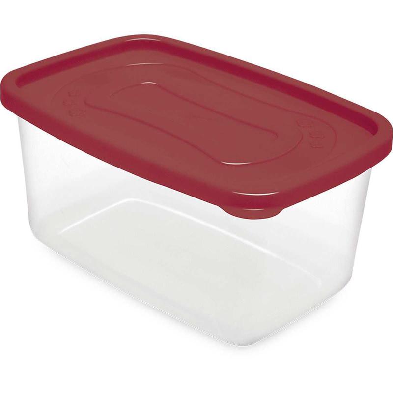 Pote Plástico Clic Pote Retangular 1,2L - Planeta Criança - Pote ...