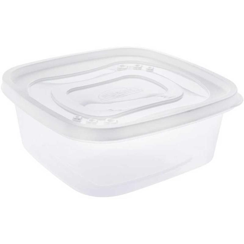 Pote quadrado de plástico BPA Free 580mls Clic Pote - Plasutil - Pote ...