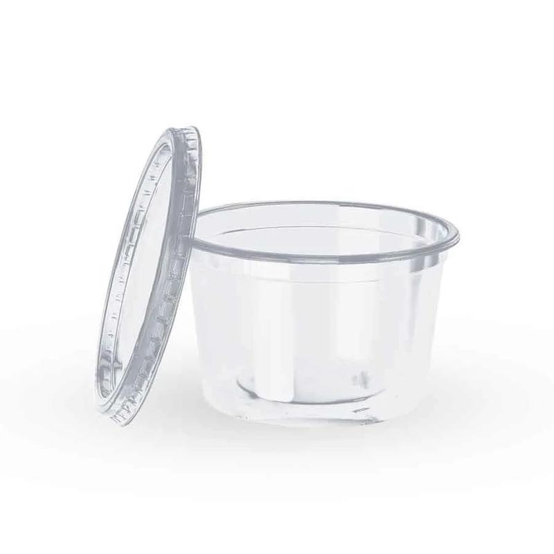 Pote Redondo Descartável c/ Tampa 250ml 24 UN - Cristalcopo - Pote Descartável - Magazine Luiza