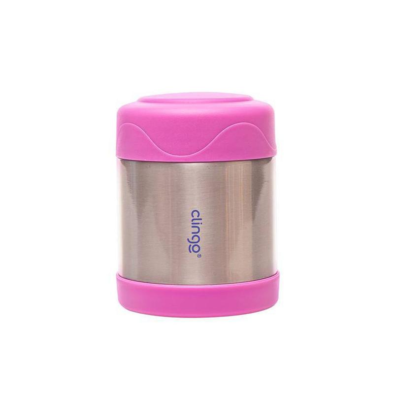 Pote Térmico Bebê Infantil Alimentação Inox +6 Meses 330mL Aço ...