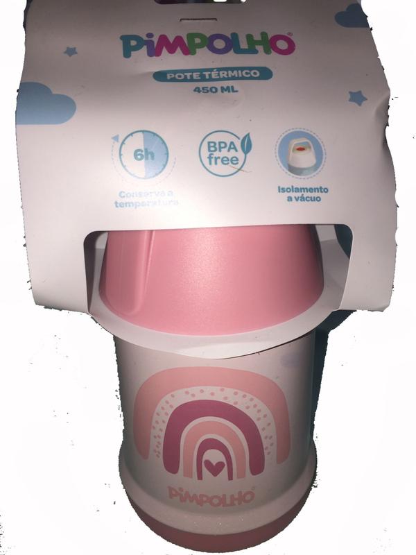Pote Térmico Pimpolho 450 ml conserva temperatura por até 6 horas ...