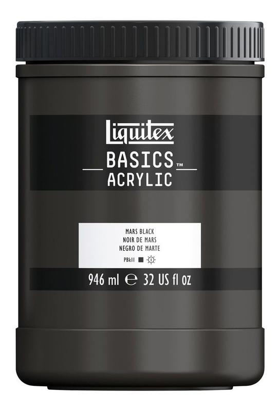 Pote Tinta Acrílica Liquitex Basics 946ml 276 Mars Black - Tinta ...