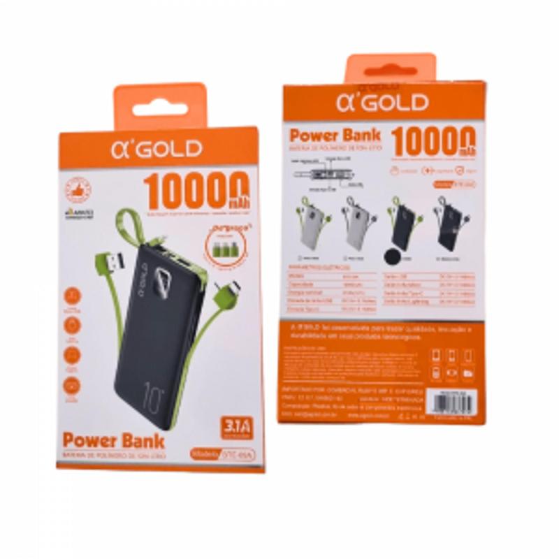 Power bank 10000 bte-09a - gold - Carregador de Celular - Magazine Luiza